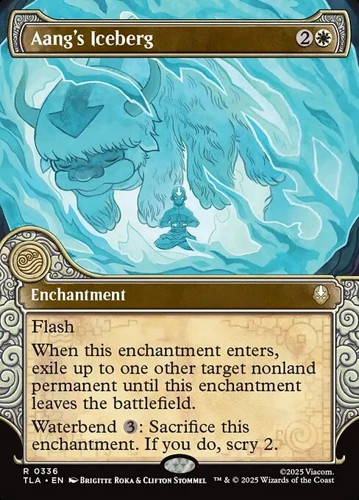 1x Aang's Iceberg - Extended Art Showcase NM Eng MTG - Avatar The Last ...