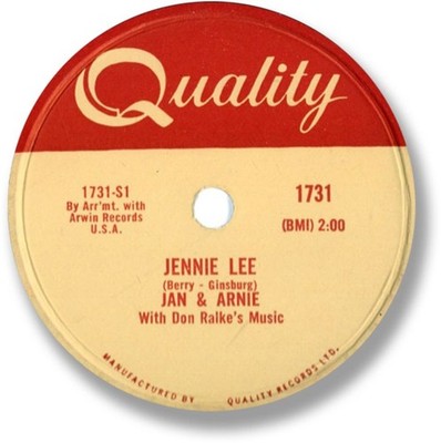 1958 JAN & ARNIE Rock’n Roll 78 RPM Record. Jennie Lee | eBay
