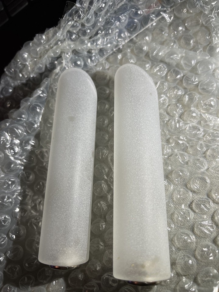 2x HOMEBASE / ARGOS HYATT REPLACEMENT FROSTED LAMP LIGHT SHADE SCREW ...
