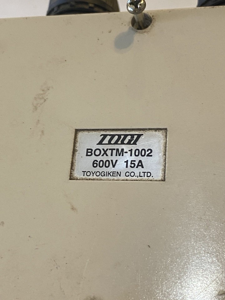 TOYOGIKEN TOGI TERMINAL BOX BOXTM-1002 15A 600V | eBay