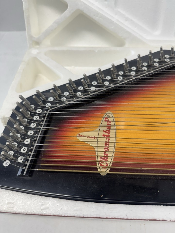 Vintage Chromaharp Autoharp 15-Chord Zither String Instrument with ...