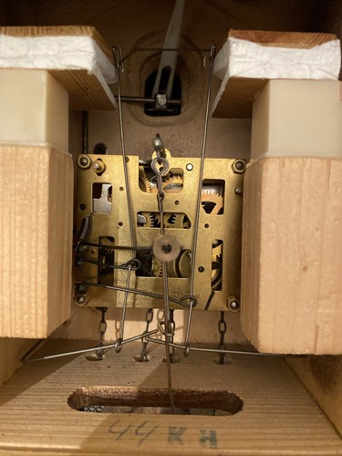 Vintage Black Forest Hubert Herr West Germany Cuckoo Clock Weighted 2x ...