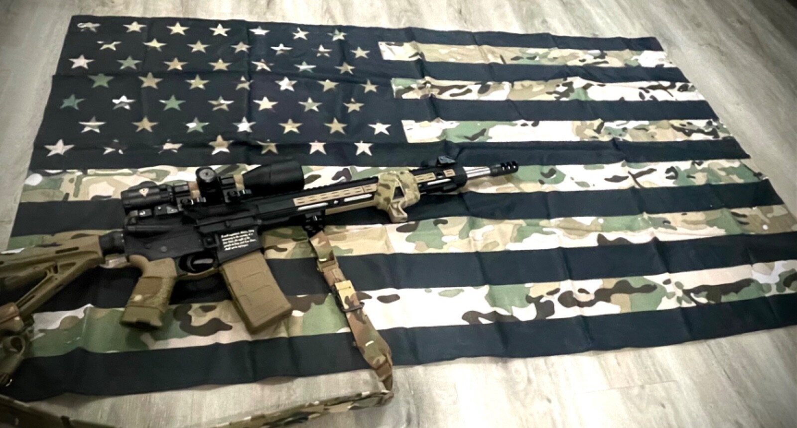 Multicam American Flag - FOG Canoe Club WhitePhosphor 4th of July Army ...