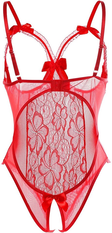 Women Sexy Lingerie Sleepwear Babydoll Nightwear Lace Open Top Teddy ...