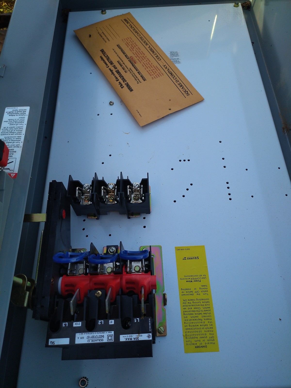 Square D Well-Guard 8940WC3S2H20 30A 10HP pump Safety Switch Control ...