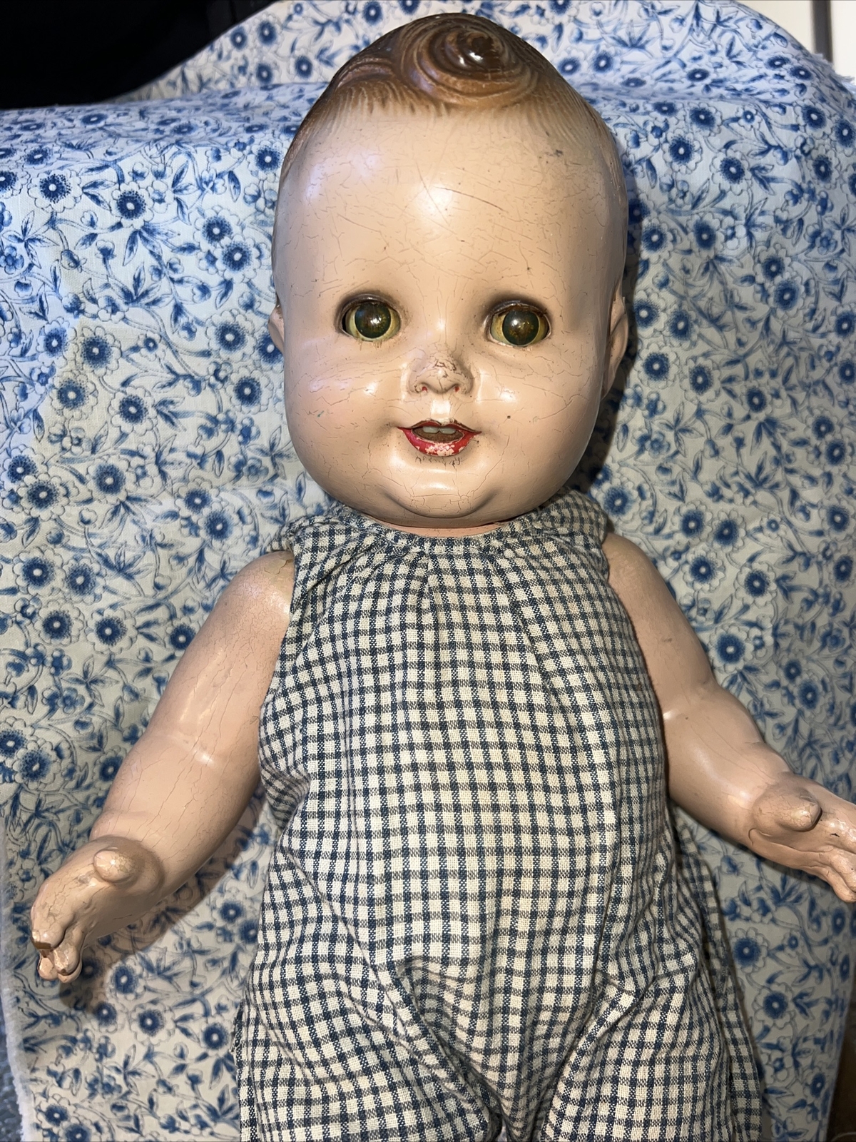 1930's Vintage Freundlich Baby Sandy German Compo Doll Shirley Temple ...