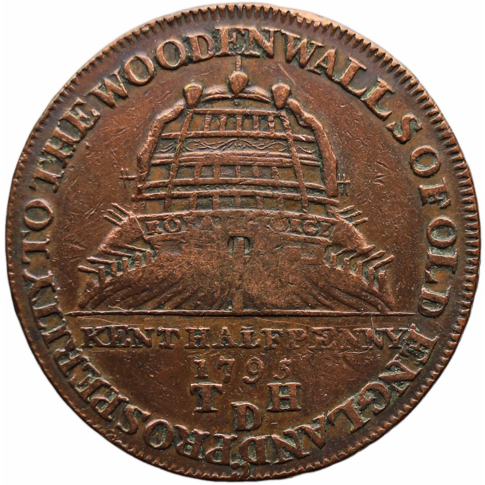 1795 Half Penny Token Kent Deptford (MO2352-) | eBay