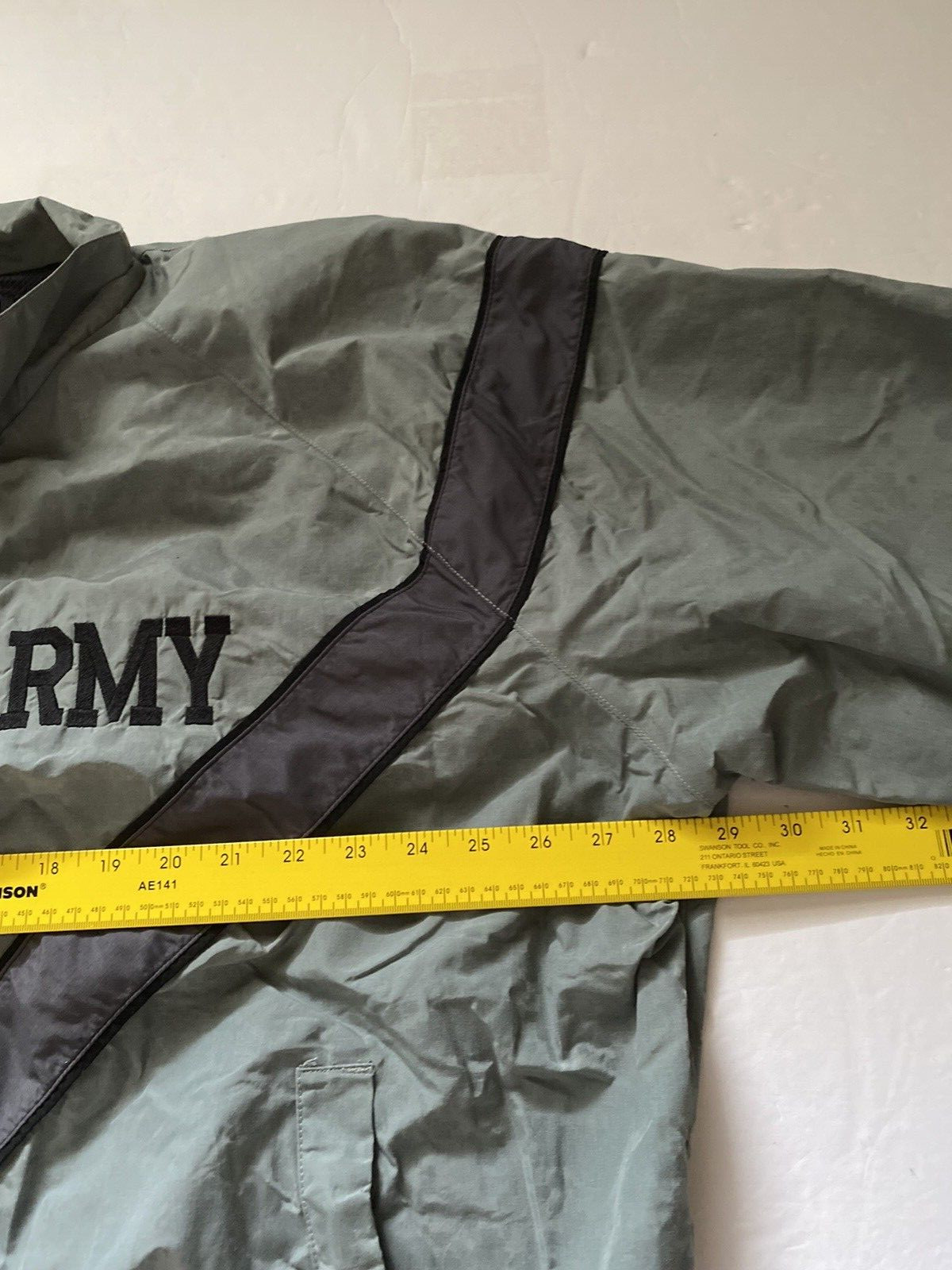 US Army Physical Fitness Jacket Mens Gray Military F… - Gem