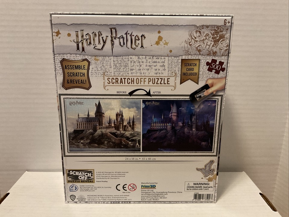 Harry Potter Wizarding World Puzzle 500 PC 2020 Day To Night Scratch ...