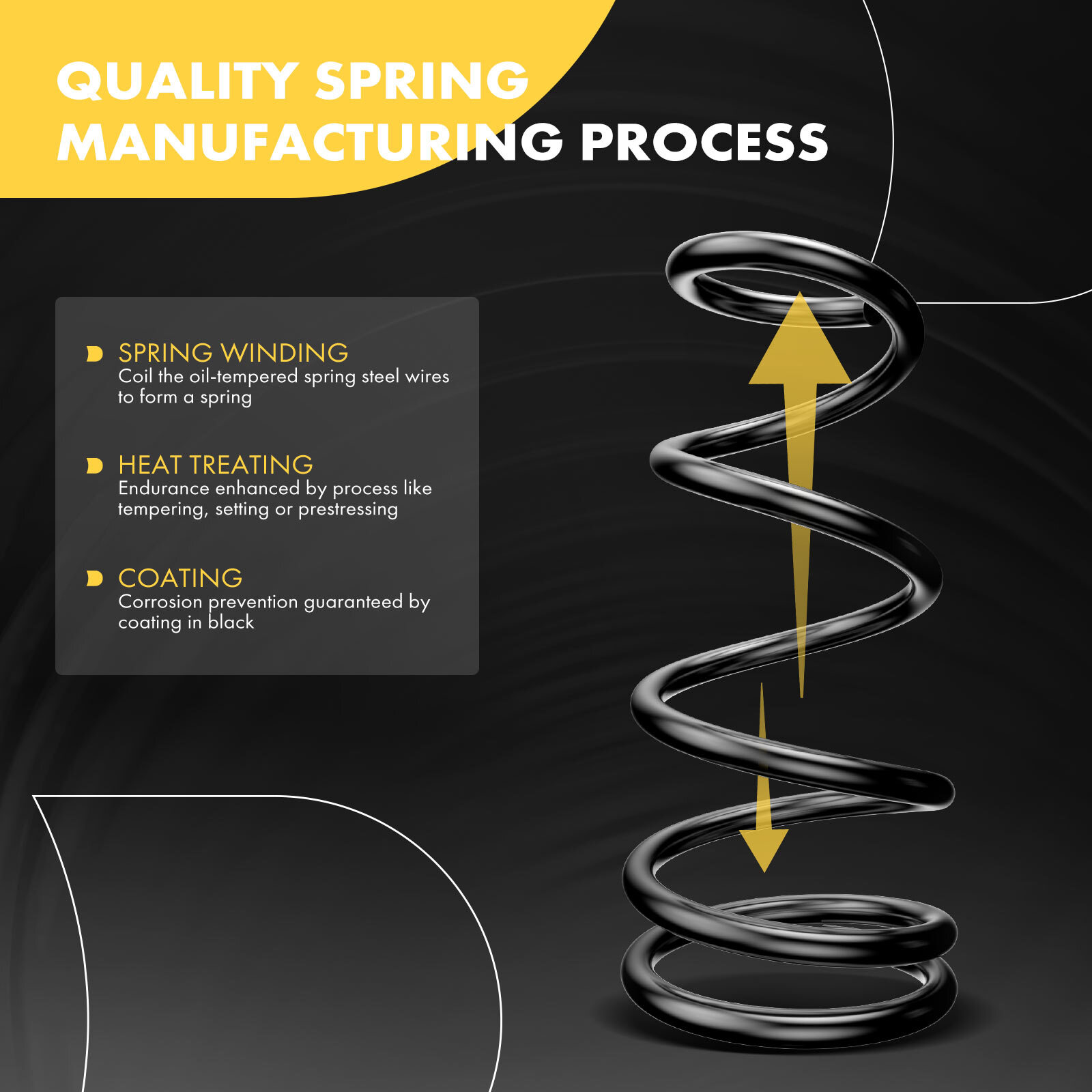 A-Premium 2x Front Coil Springs for Ford Ranger 86-97 Mazda B2300 B3000 ...