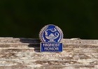 Lamp of Knowledge Highest Honor Gold Tone Metal & Blue Enamel Lapel Pin ...