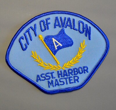 Avalon California Assistant Harbor Master Patch ++ Mint LA County CA | eBay