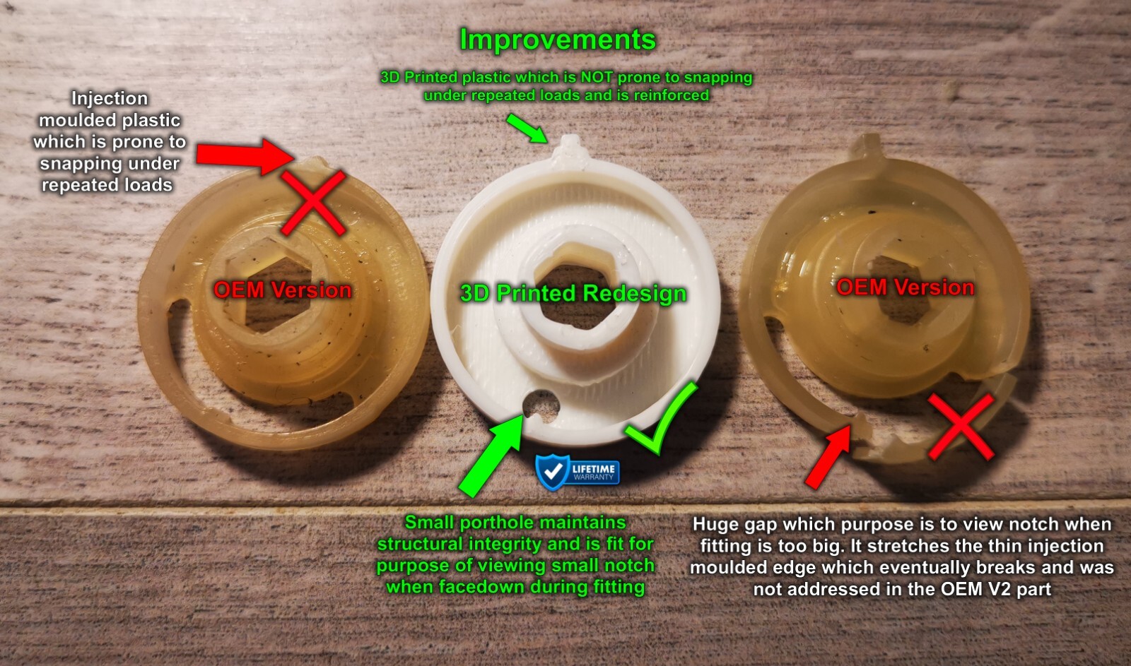 Jaguar XF Upgraded Vent Stepper Motor Clutch Gear air vent cog replaces ...