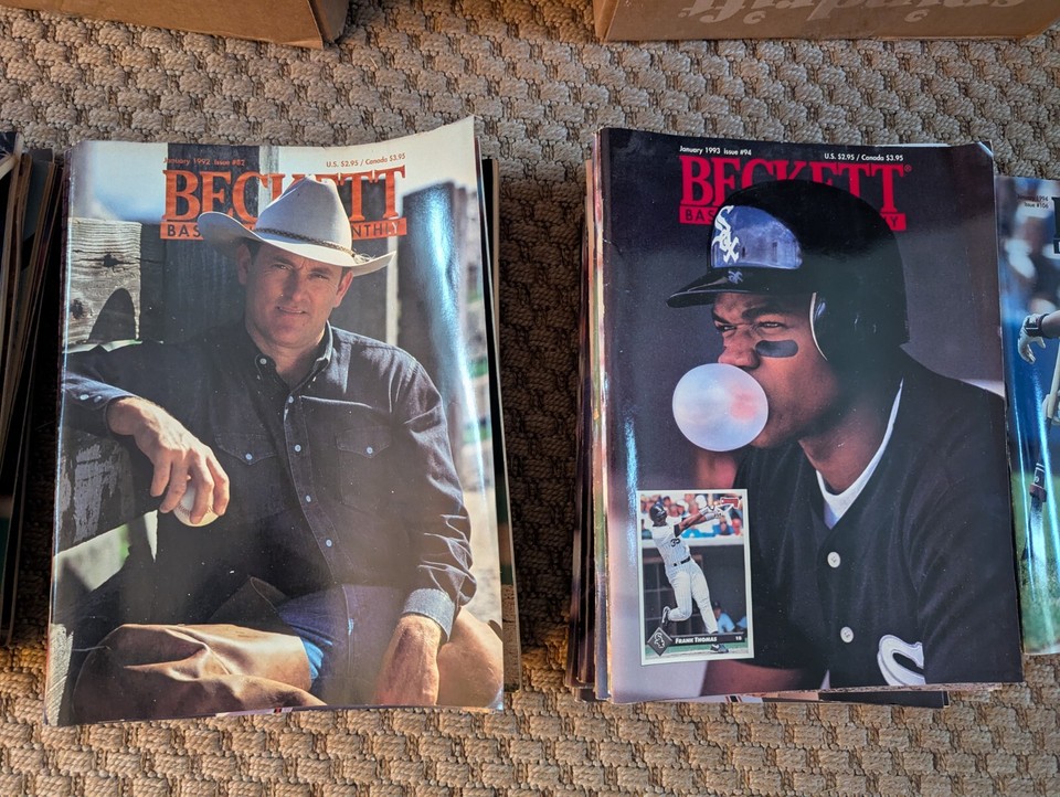 Lot of 67 vintage Beckett Baseball Card Monthly magazines, 1988-1994 | eBay