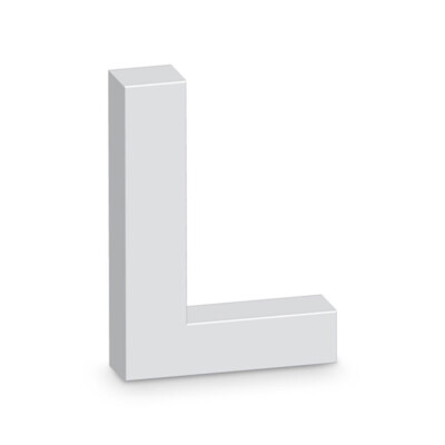 4pc L Letter Alpha Art 20cm Home Decor Decorative Party Celebration ...