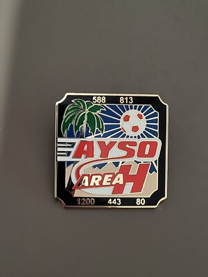 AYSO Soccer Ball American Youth Organization Palm Tree Area H Vintage ...