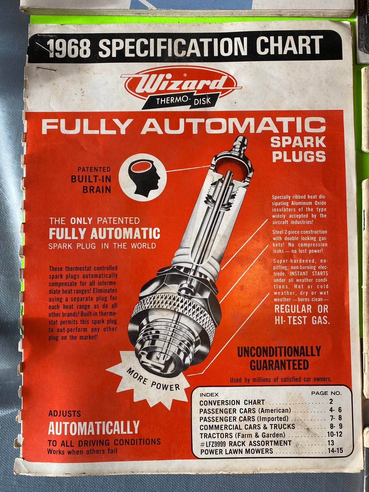Wizard spark plugs catalog. 1960s. 8 pages. Item: 18610 | eBay