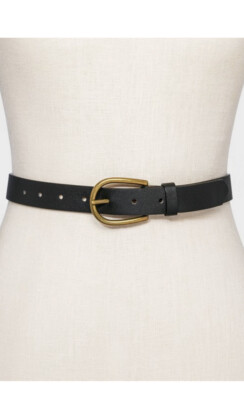 Universal Thread Women's Elongated Gold Buckle Belt Black Size XXL | eBay