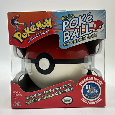 1999 Vintage Pokémon Replica Poke Ball With Pokémon Inside Poliwhirl ...
