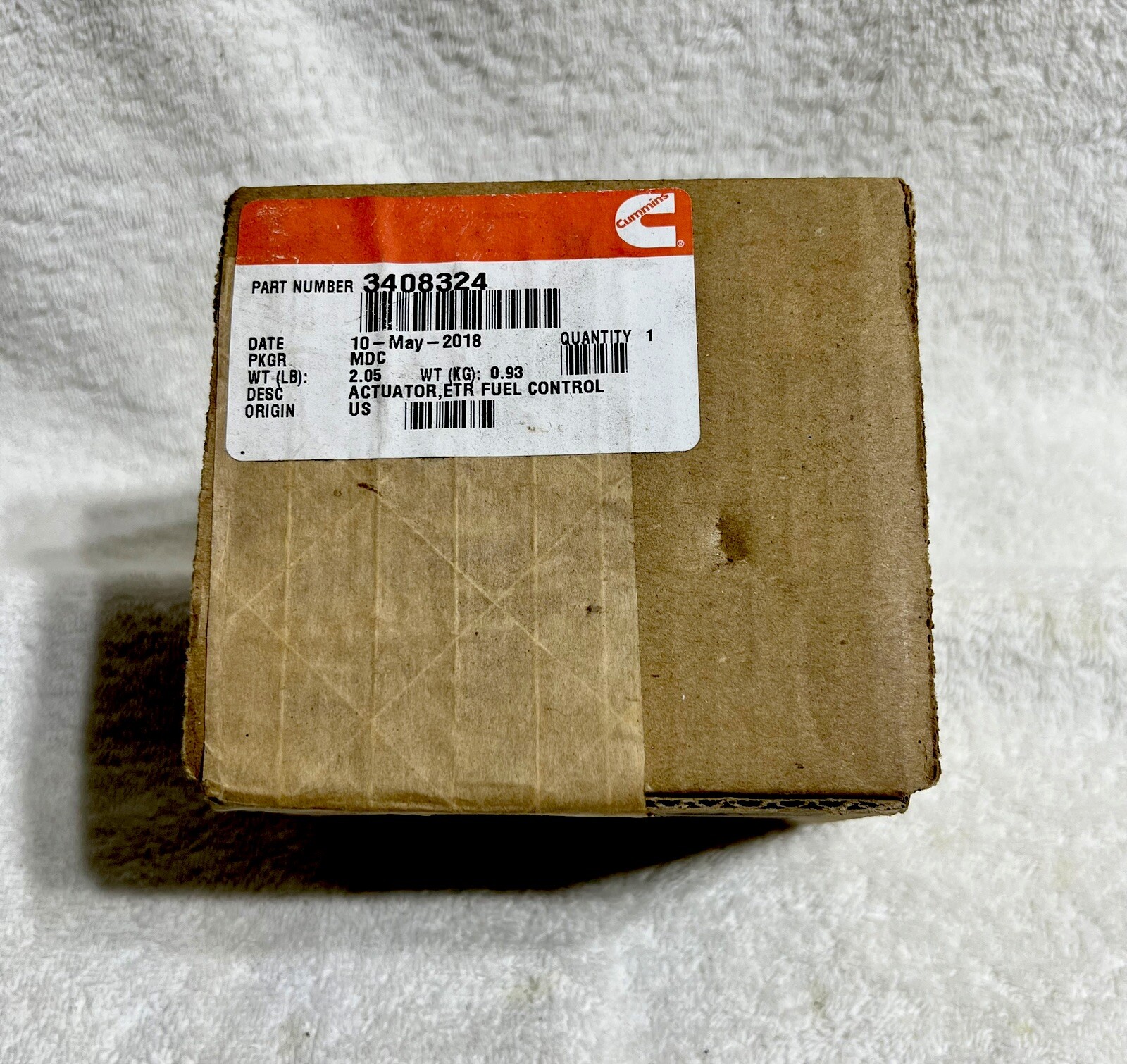 Cummins Genuine Woodward 24v Electronic Governor Acuator #3408324 for ...