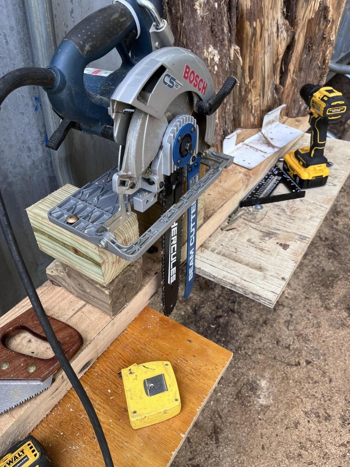 12" Beam Cutter Circular Saw Blade Chainsaw Bar Beam Cutter Attachment ...