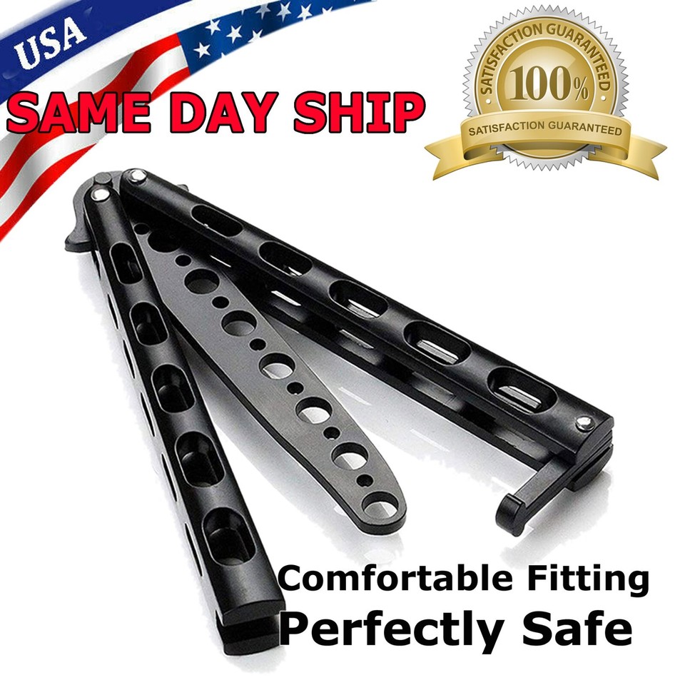 Butterfly Trainer Training Dull Knife Tool Black Metal Practice | eBay