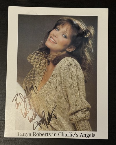 TANYA ROBERTS SIGNED 8.5 X 11 PHOTO CHARLIE’S ANGELS, A VIEW TO KILL ...