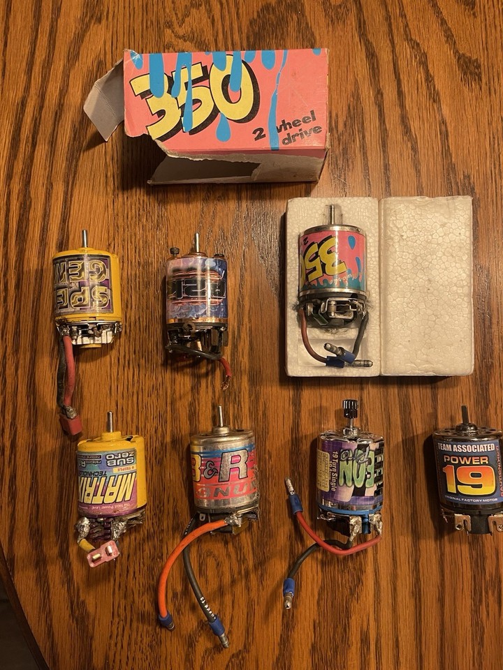 Vintage Trinity Speedworks 350 RC10 7 Brushed Motors B&R Reedy Losi | eBay