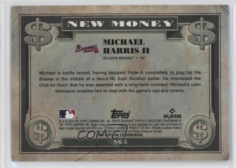 2023 Bowman Platinum New Money Michael Harris II #NM-5 Rookie RC 0y9m ...