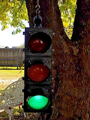 New 8" Lens Traffic Light Signal Working with New Lenses, Hanger ...