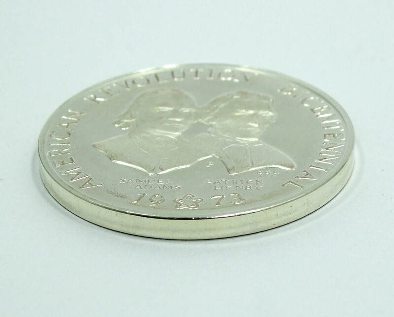 1973 RCL Samuel ADAMS Patrick HENRY American Revolution Silver Medal ...