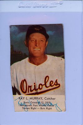 1954 Esskay Meats Wieners Ray Murray Baltimore Orioles Hot Dogs Set ...