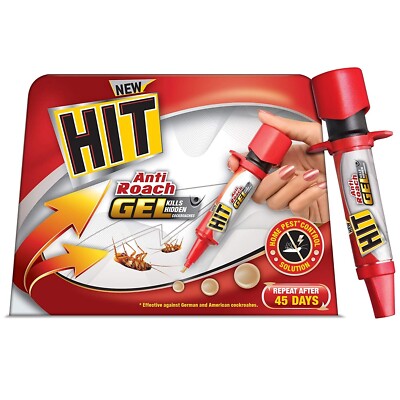 Hit Anti Roach Gel, Cockroach Gel German Roach, Kills Hidden ...