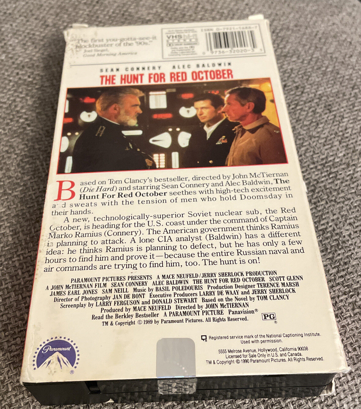 The Hunt for Red October (VHS, 1990) 97363202035| eBay