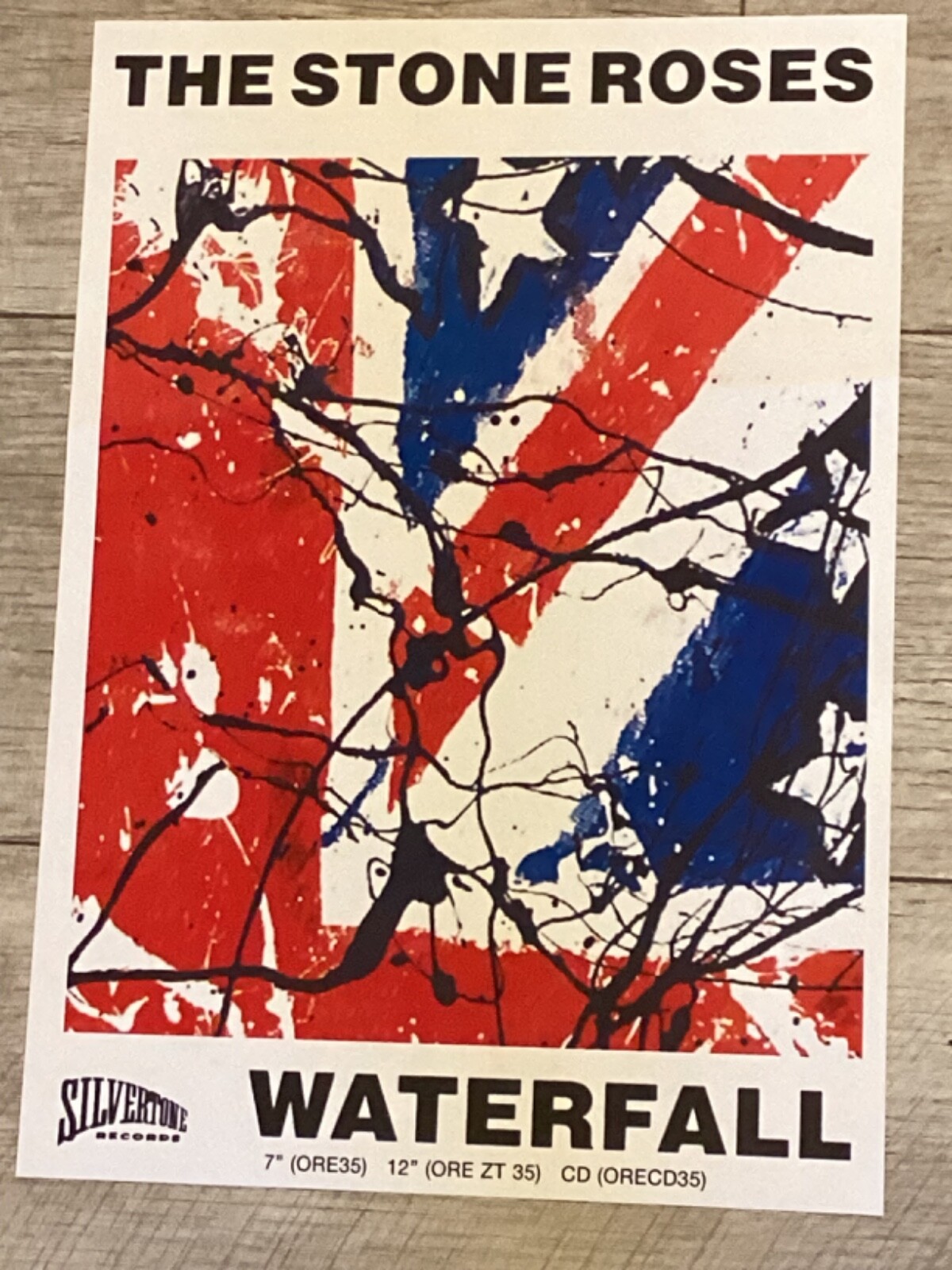 THE STONE ROSES Promo poster - “Waterfall”, music memorabilia ...
