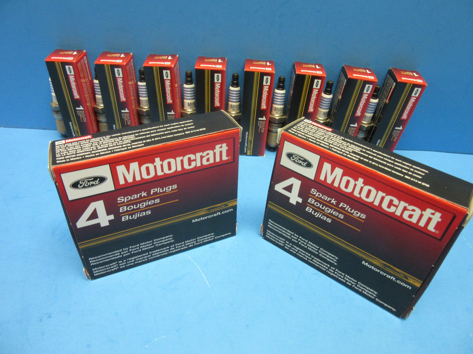 8 Spark Plugs OEM FORD Motorcraft SP509 HJFS24FP 5.4L V8 & Lariat | eBay