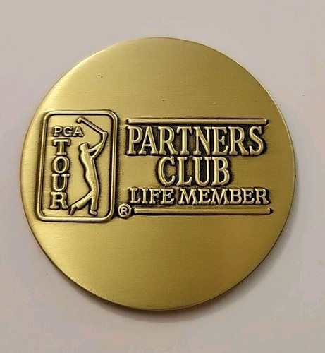 PGA TOUR PARTNERS CLUB Lifetime Member OFFICAL GOLF BALL MARKER COIN ...