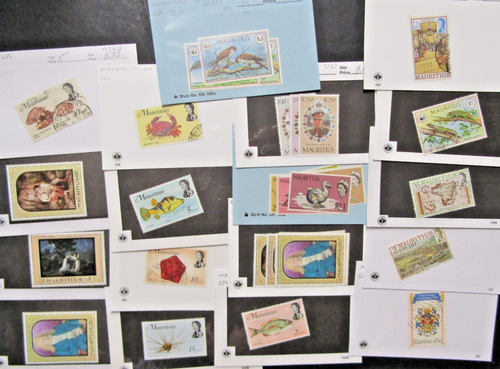 Mauritius stamps in 102 card new/used lot of 138 cards | eBay