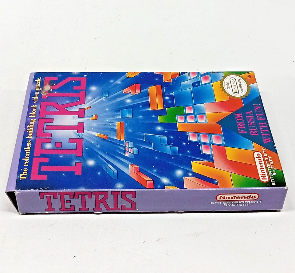 COMPLETE NES NINTENDO TETRIS FROM RUSSIA IN BOX WITH POSTER MANUAL ...