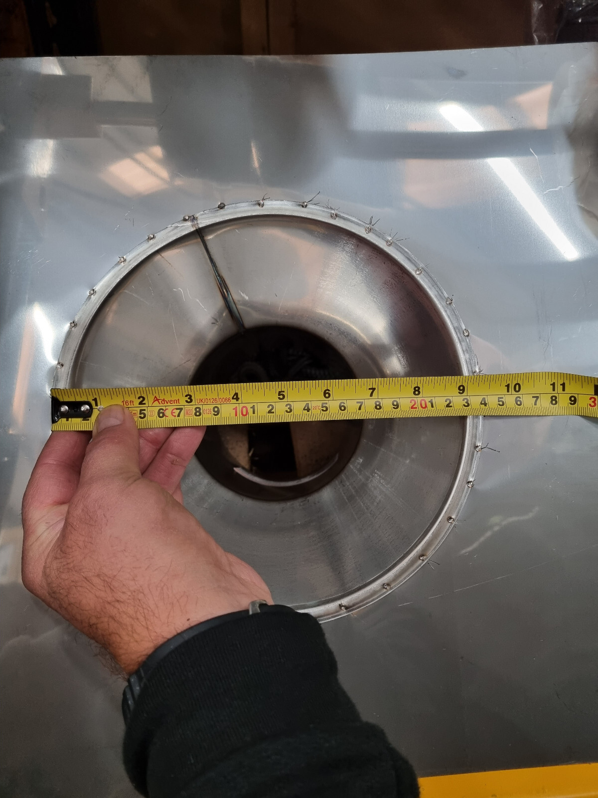 5" Flue Adaptor Plate Chimney Connector - Stainless Steel | eBay UK