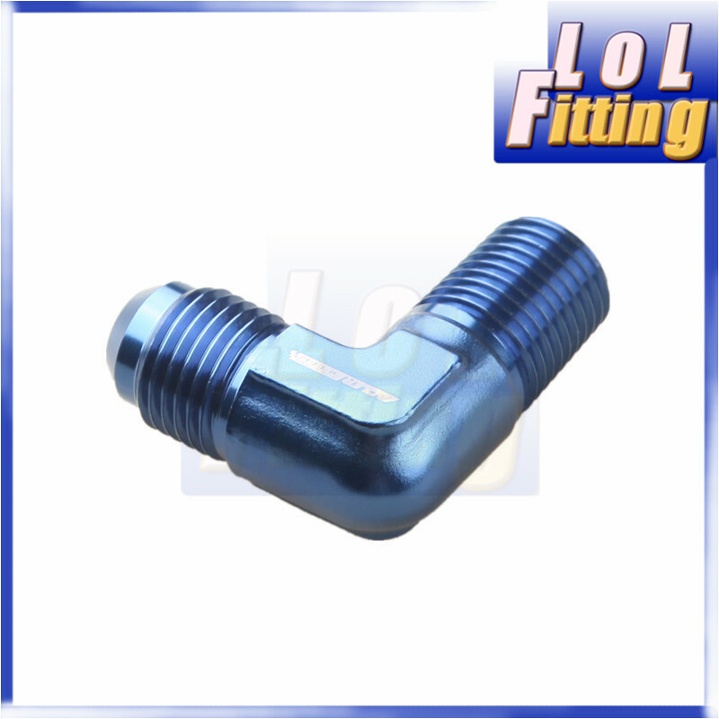 3AN 4AN 6AN 8AN 10AN 12AN Male Flare To NPT 90 Degree Fitting Adapter ...