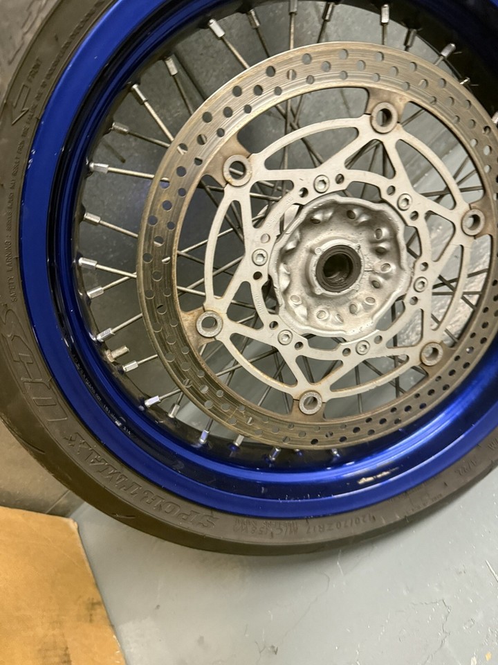 2014 SUZUKI DRZ400SM 17" FRONT REAR Wheel Set & TIRE Rotors Sprocket ...