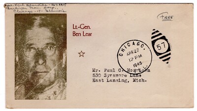 Linto WWII Patriotic Lt General Ben Lear 1945 Chicago FREE | eBay