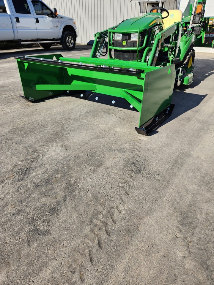 6' x 36" JDQA Snow Pusher Box Plow HD back drag John Deere Quick Attach ...