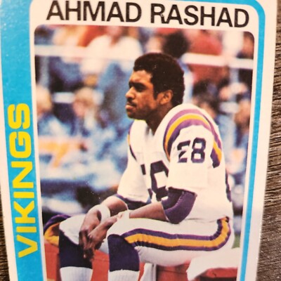1978 Topps Football Card #125 Ahmad Rashad - NM | eBay