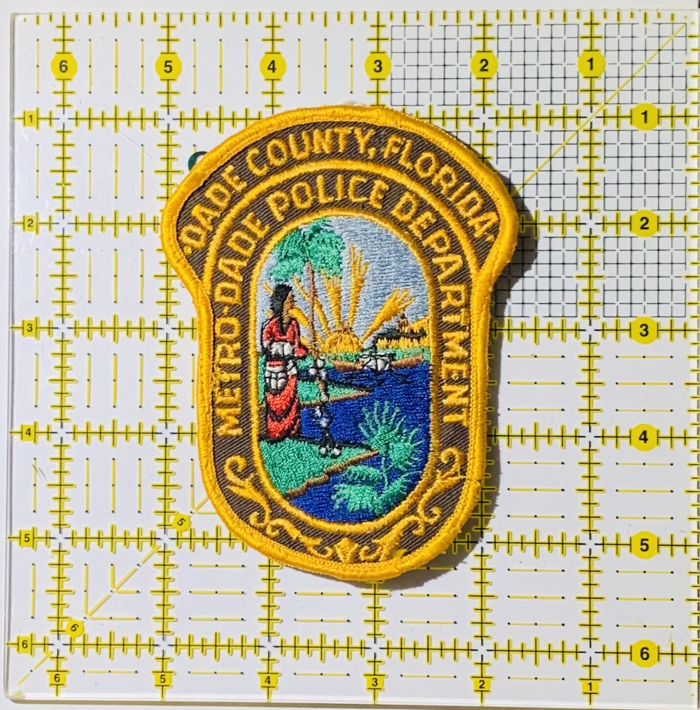 Metro Dade Police Iron On Patch Embroidered Florida | eBay