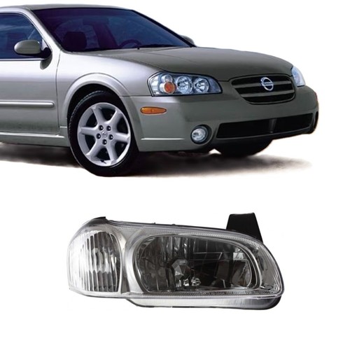 Fits Nissan Maxima Headlight 2000 2001 Passenger Side w/Bulbs For ...