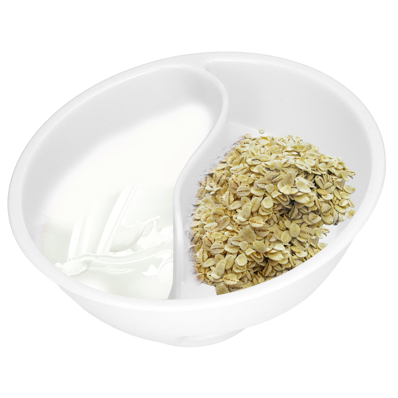 2023 Cereal Divided Bowl Anti Soggy Cereal Bowl Stackable Separated HOT ...