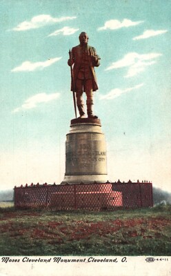 Moses Cleveland Monument Cleveland Ohio Vintage Postcard | eBay