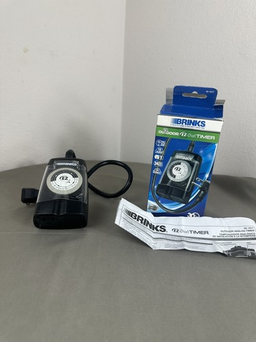Brinks Raintight Mechanical Timer 42-1015 Light Lighting Halloween ...